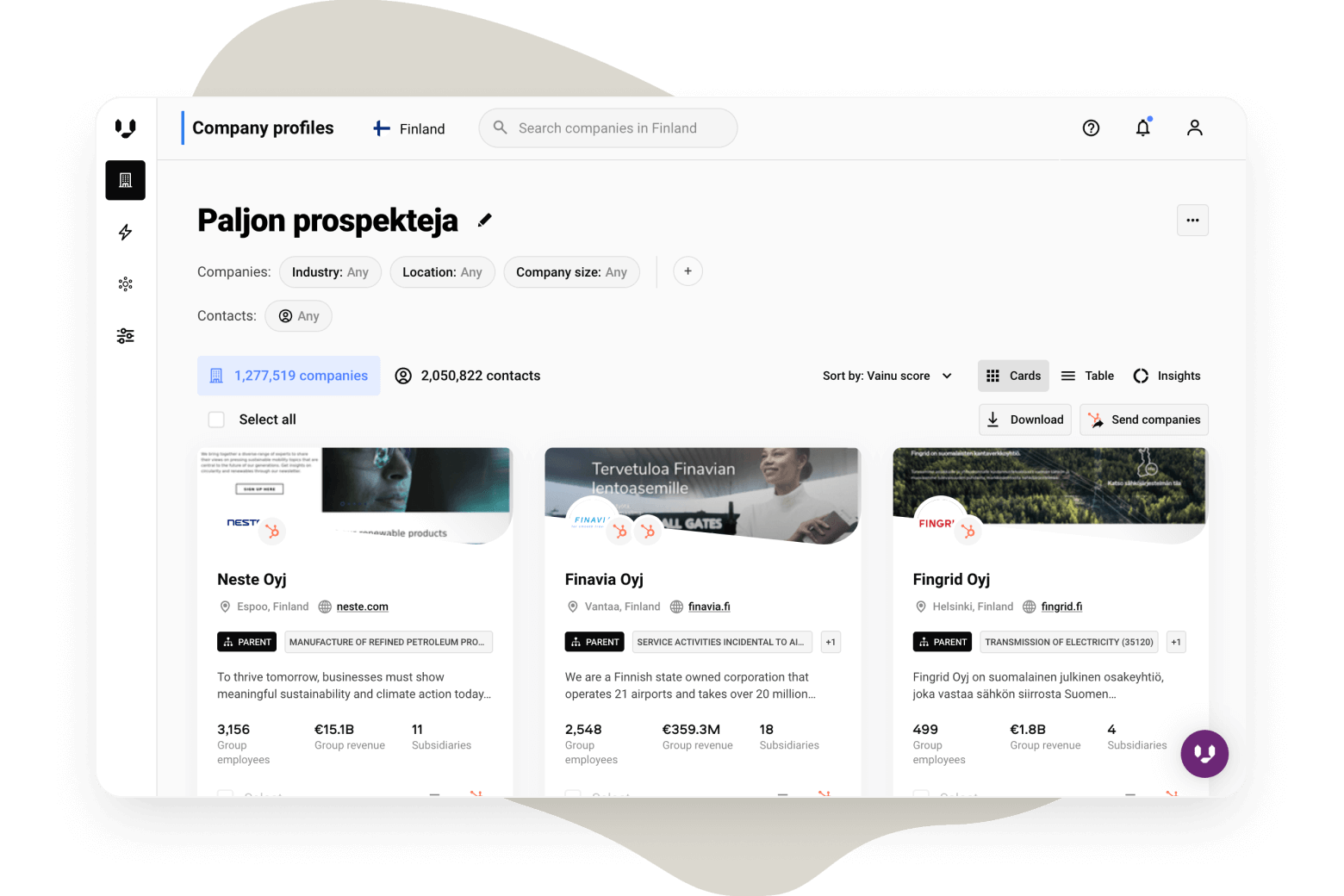 Vainun prospektointityökalu